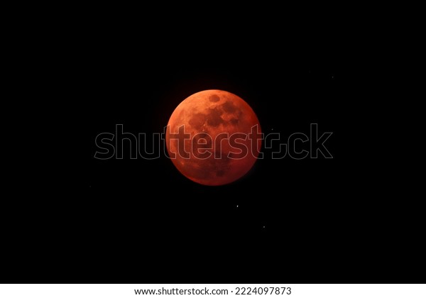 Lunar Eclipse Totality On November 8 Stock Photo 2224097873 | Shutterstock
