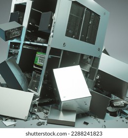 Abstract Colorful 3d Shape Cinema 4d AI-generated image 2248212677 ...