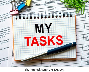 753 My Tasks Images, Stock Photos & Vectors | Shutterstock