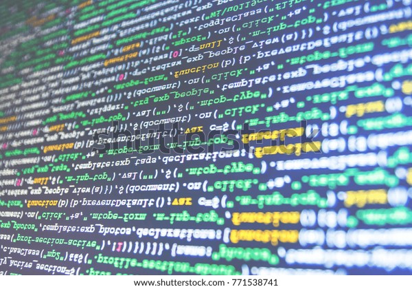 Php Syntax Highlighted Technology Background Modern Stock Photo ...