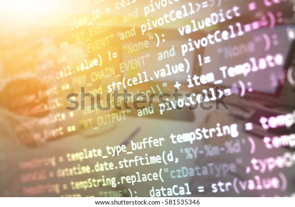 Programming Code Abstract Software Technology Background Stock Photo ...
