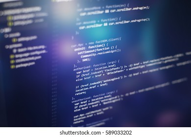 Programming Language On Black Screen Background Stock Photo 2231611897 ...