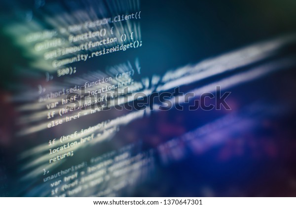 Programming Source Code Html Website Development Stock Photo 1370647301 | Shutterstock