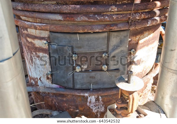 Radiographic Testing Welds Patch Shell Old Foto de stock 643542532 ...