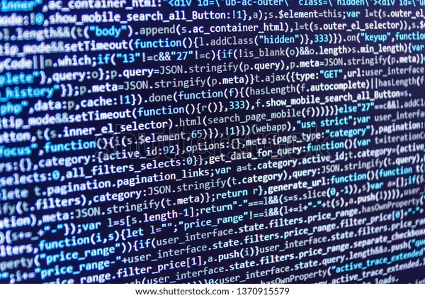 React Html Native Concept On Lcd Stock Photo 1370915579 | Shutterstock