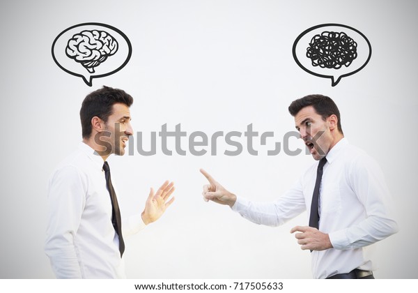 2 Brain Versus Anger Concept Inner Peace Key Royalty-Free Images, Stock ...