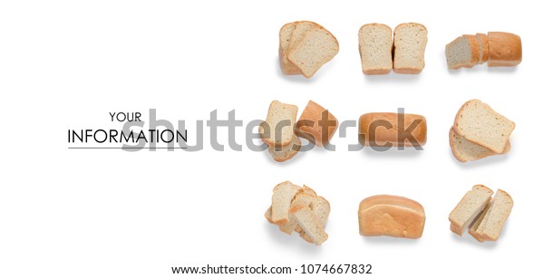 Set Wheat Bread Slice Pattern On Stock Photo 1074667832 | Shutterstock