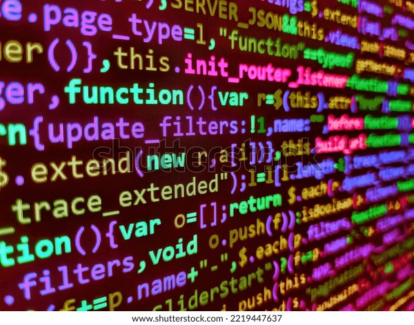 Simple Website Html Code Colourful Tags Stock Photo 2219447637 | Shutterstock