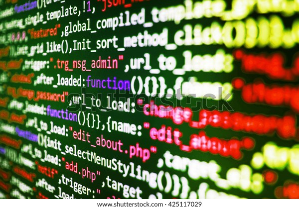Software Background Website Codes On Computer Stock Photo 425117029 ...