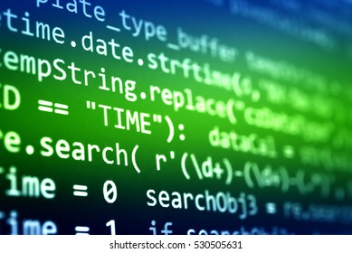 Software Developer Programming Code Abstract Computer Stock Photo ...