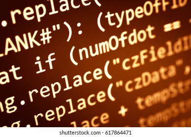 Software Developer Programming Code Abstract Computer Stock Photo ...