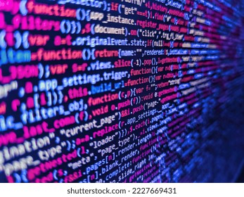 Software Source Code Coding On Monitor Stock Photo 2227669431 | Shutterstock