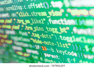 Source Code Closeup Website Codes On Stock Photo 747901297 | Shutterstock
