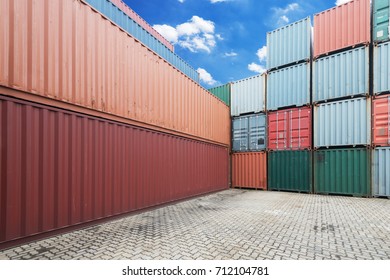 Container Stacking Cargo Forklift Truck Working Stock Photo 1888669249 ...