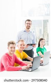 Group Teenage Students Teacher Lesson Classroom Stock Photo 503199166 ...