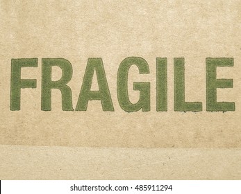 Fragile Corrugated Cardboard Packet Stock Photo 20192281 | Shutterstock