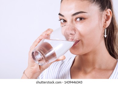 Teenage Girl Drinking Glass Water Stock Photo 2473424925 | Shutterstock
