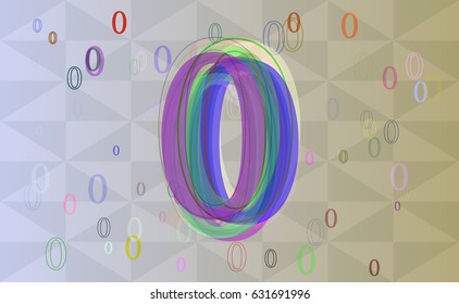 0 Number Background Art Stock Vector (Royalty Free) 631691996 ...