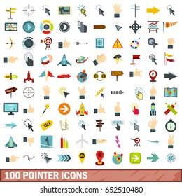 100 Cursor Icons Set Flat Style Stock Illustration 662697829 | Shutterstock