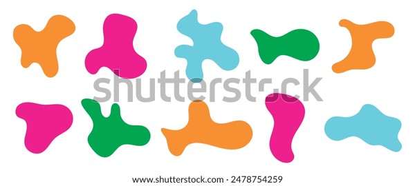 12 Modern Liquid Irregular Blob Shape Stock Vector (Royalty Free) 2478754259 | Shutterstock