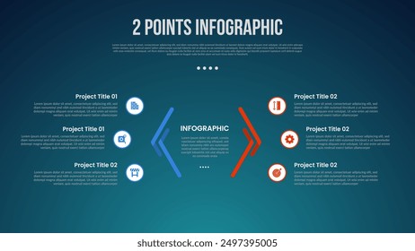19 Comparison Chart Two Arrows Pointing Opposite Infographic Royalty ...