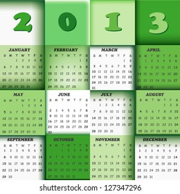 2013 Calendar Vector Design Squares Background Stock Vector (Royalty ...