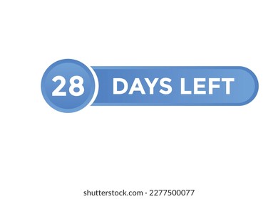 28 Days Left Countdown Template 28: เวกเตอร์สต็อก (ปลอดค่าลิขสิทธิ์ ...