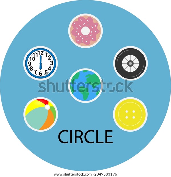 2d Circle Shapes Sorting Activity Mats Stock Vector (Royalty Free ...