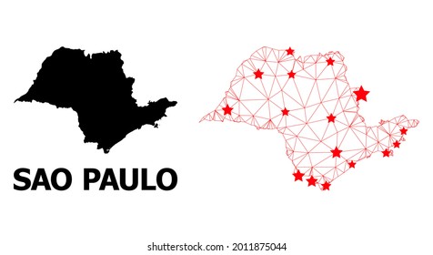 2d Polygonal Solid Map Sao Paulo Stock Vector (Royalty Free) 2011875044 ...