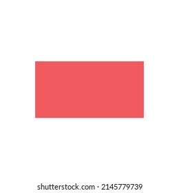 Red Square Basic Simple Shapes Isolated Stock Vector (Royalty Free ...