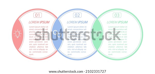 3 Stages Development Improvement Training Infographics Stock Vector ...