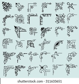 36 Corners Vector Stock Vector (Royalty Free) 311633651 | Shutterstock