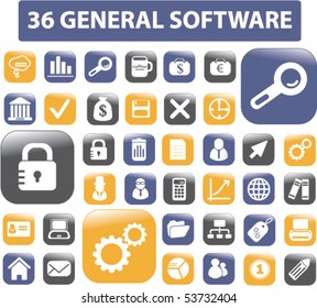 36 Web Buttons Vector Stock Vector (Royalty Free) 36367036 | Shutterstock