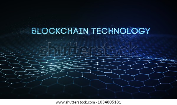 3d Background Blockchain Technology Vector Illustration Stock Vector ...