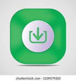 3d Button Icon Vector File Stock Vector (Royalty Free) 2109579203 ...