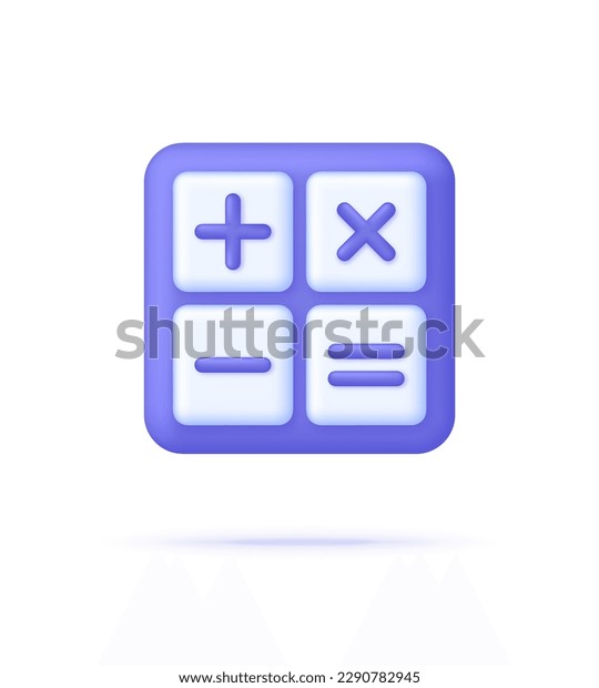 3d Calculator Math Device Concept Personal Stock Vector (Royalty Free) 2290782945 | Shutterstock