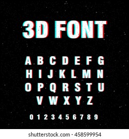 3d Font Vector Stock Vector (Royalty Free) 458599954 | Shutterstock
