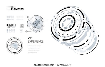 Digital Futuristic User Interface Hud App Stock Vector (Royalty Free ...