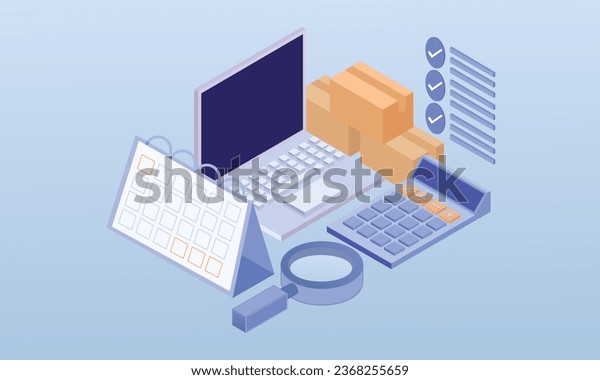 Inventory Isometric Icon Photos and Images & Pictures | Shutterstock