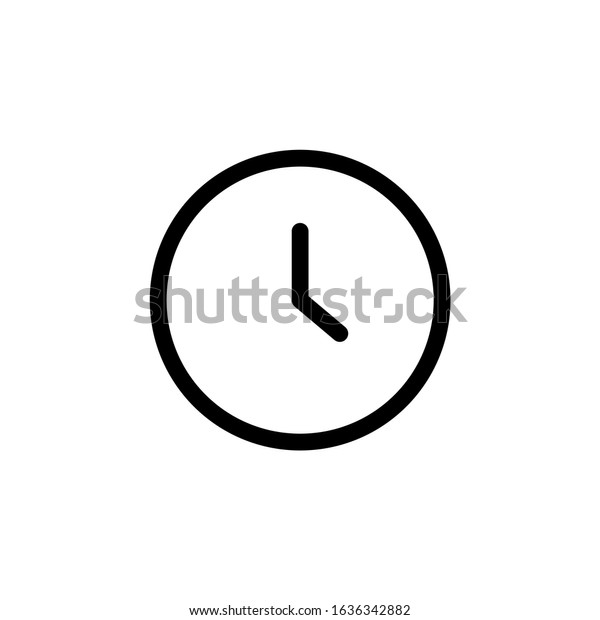4 O Clock Time Icon Set Stock Vector (Royalty Free) 1636342882 ...