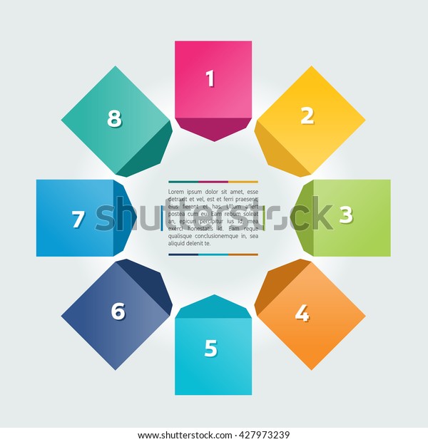 4 Step Chart Template Scheme Tab Stock Vector (Royalty Free) 427973239 ...