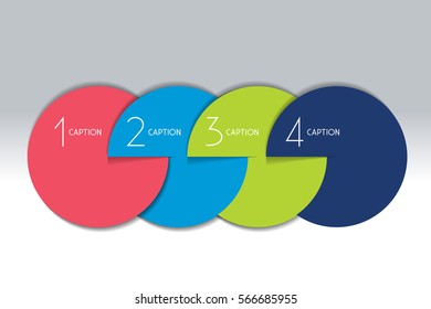 4 Steps Element Bubble Chart Scheme Stock Vector (Royalty Free ...