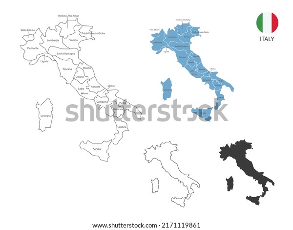 216 Mapa De Italia Con Todas Sus Regiones Stock Vectors and Vector Art ...
