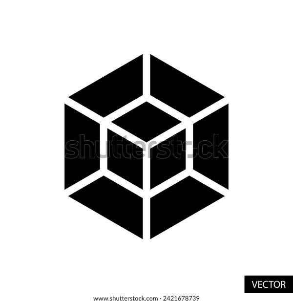 4d Cube Tesseract Four Dimensional Cube Stock Vector Royalty Free 2421678739 Shutterstock