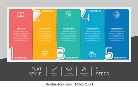 3d Modern Step Infographic Vector Design Stock Vector (Royalty Free ...
