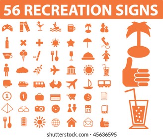 56 Recreation Signs Vector Stock Vector (Royalty Free) 45636595 ...