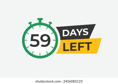 57 59 Days Left Images, Stock Photos, 3D objects, & Vectors | Shutterstock