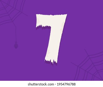 79 Horror Bloody Scary Vector Number Stock Vector (Royalty Free ...