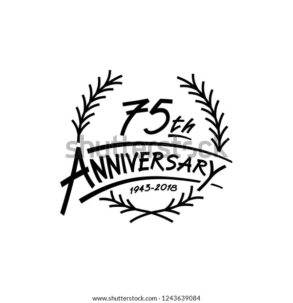 41,842 Creative And Simple Ideas For 75 Anniversary Stock Vectors and ...