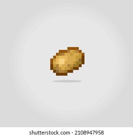 8 Bit Pixel Potatoes Vegetable Game Stock Vector (Royalty Free ...